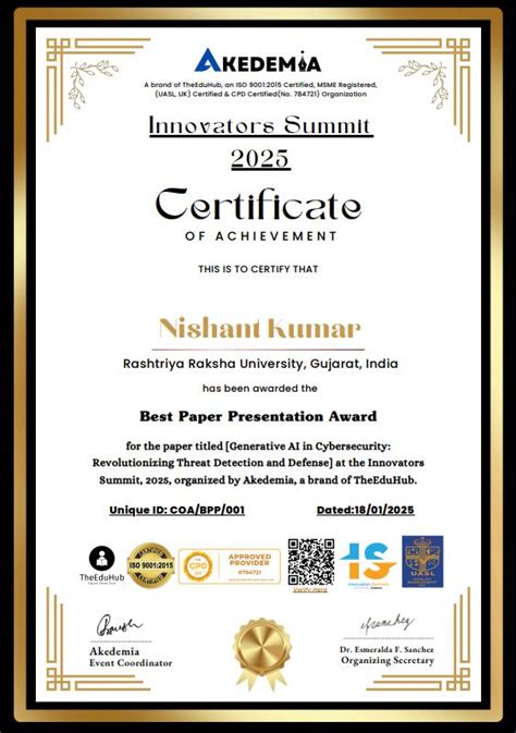cybersecurity generativeai innovatorsummit2025 researchpresentation