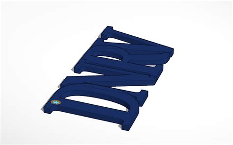 3d Design My Initials Tinkercad