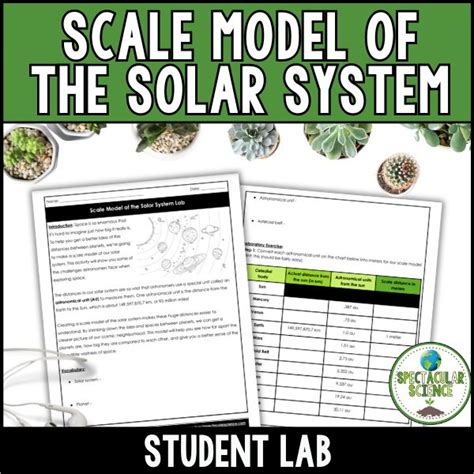 Scale Model Of The Solar System Lab Spectacular Science