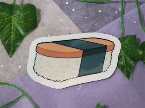 Spam Musubi Sticker Cute Musubi Etsy