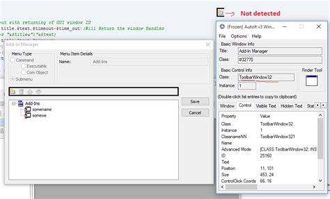 A Control Is Not Detected In A Menu Autoit General Help And Support