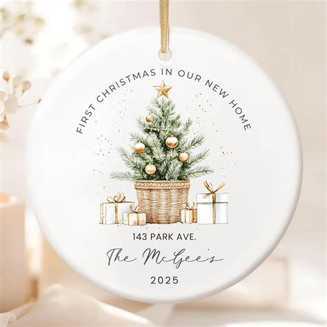 Nazenti Personalized New Home Ceramic Ornament 2025 Custom
