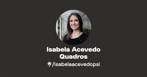 Isabela Acevedo Quadros Instagram Linktree