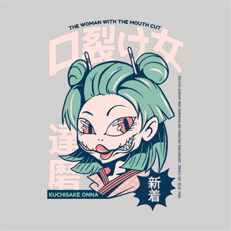Kuchisake Onna Japanese Yokai Womens Jacket Saucy Robot