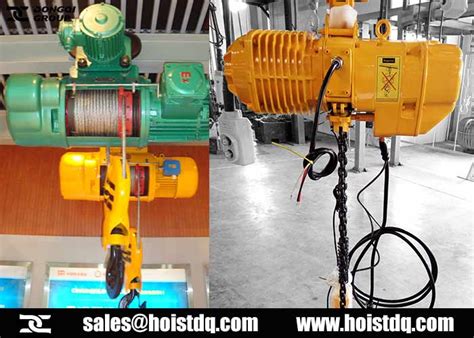 Why Choose A Chain Hoist Or A Wire Rope Hoist Dongqi Hoist And Crane