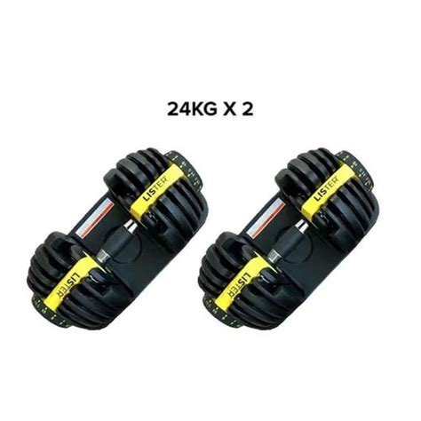 Lister Adjustable Eli Flex Dumbbells 24kg 1 Piece Black Online