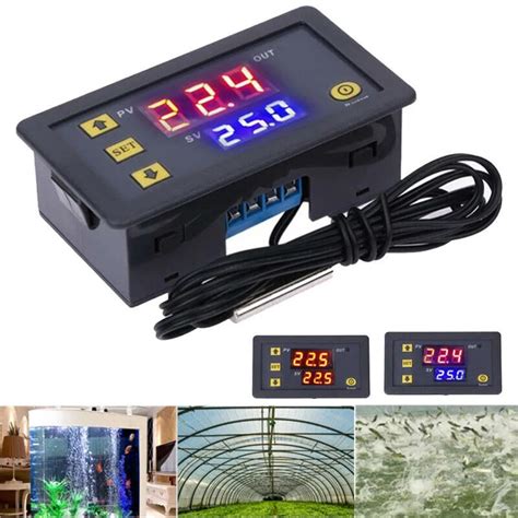 Plcs And Hmis 20amp Digital Temperature Controller Temp Sensor Thermostat