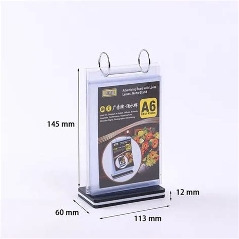 Table Menu Stand Pageable Pocket Display A4 A5 A6 Table Mercadolibre