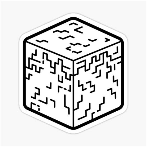 Minecraft Grass Block Sticker For Sale By Jamcayt Redbubble