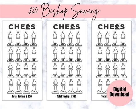 chess saving tracker bundle etsy