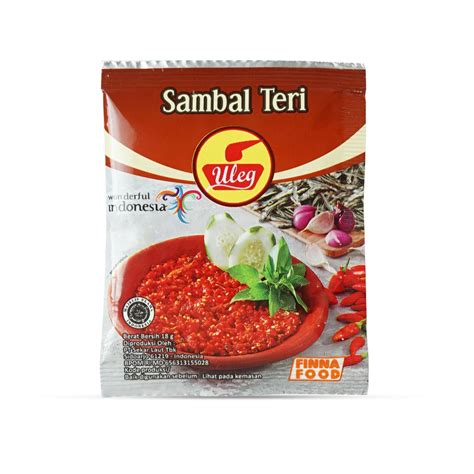 Jual Sambal Uleg Renceng 10 Sachet X 18 Gr Sambal Uleg Finna Renteng Terasi Bawang Teri Ijo