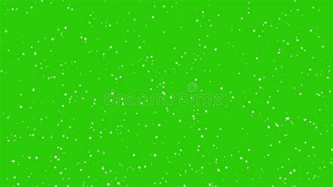 Snow Flakes Overlay Green Screen Winter Slowly Falling Snow Effect Vertical Shot Stock Footage
