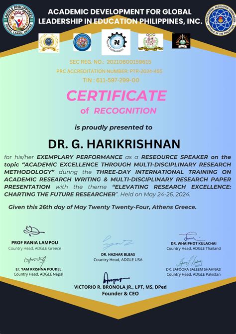 Dr G Harikrishnan On Linkedin Thanks 🙏