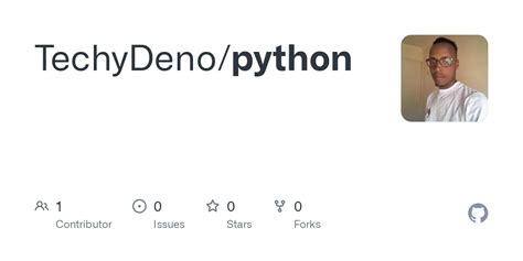 GitHub TechyDeno Python