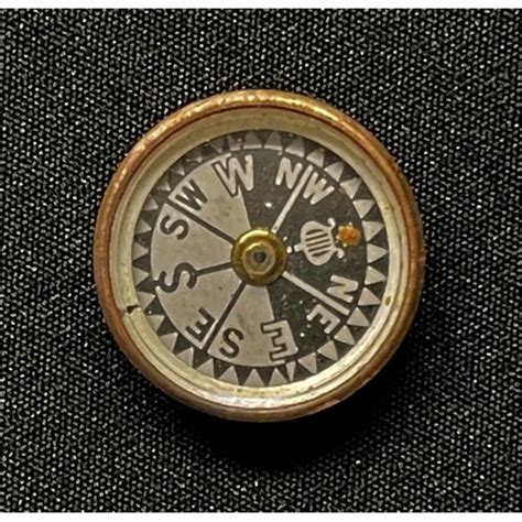 Ww2 British Escape Compass Brass Body 17mm In Diameter Working Order
