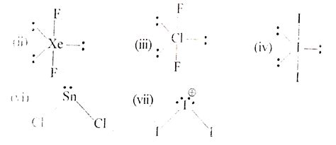 How Many Triatomic Species Hashave Two Lone Pairs On The Central Atom