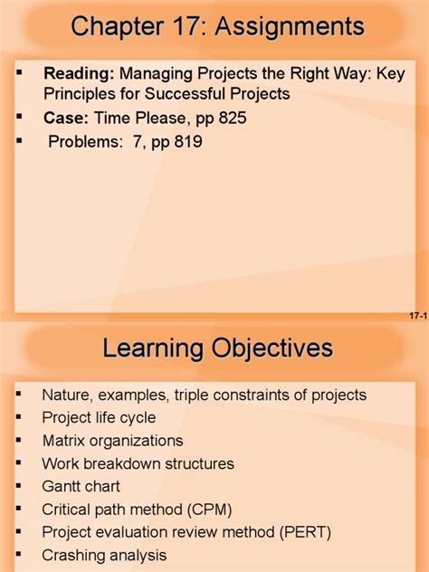 Chapter 17 Lecture Slides Pdf Project Management Business