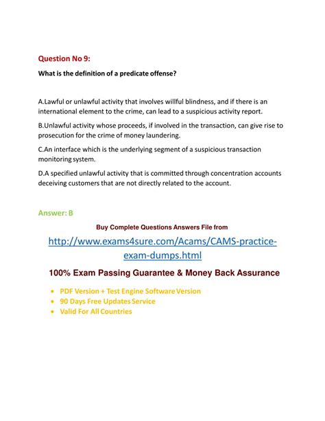 Ppt Acams Questions Answers Powerpoint Presentation Free Download Id 7243898