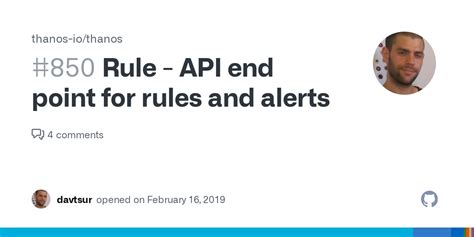 Rule API End Point For Rules And Alerts Issue Thanos Io Thanos GitHub