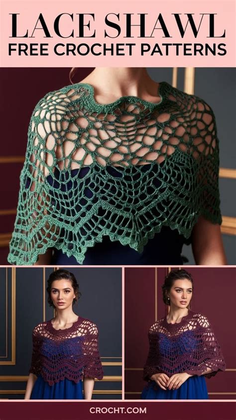 Free Crochet Lace Shawl Patterns For A Delicate Touch Crochet Lace
