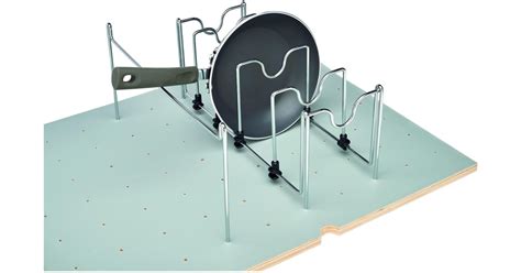 Rev A Shelf 5DCD 1 CR Wood Classics 7 3 4 W Wire Frame Drop In Pot And Pan Organizer For 4DPS