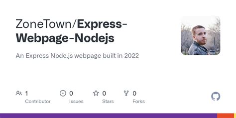 Github Zonetownexpress Webpage Nodejs An Express Nodejs Webpage Built In 2022