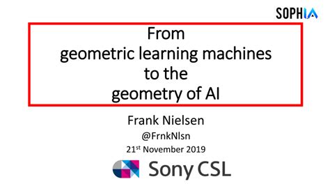 Pdf From Geometric Learning Machines To The Geometry Of Ai