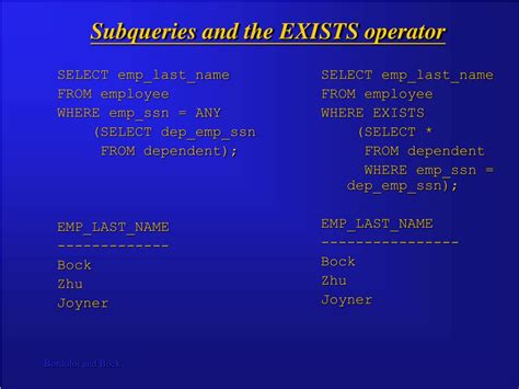 Ppt Chapter 7 Subqueries Powerpoint Presentation Free Download