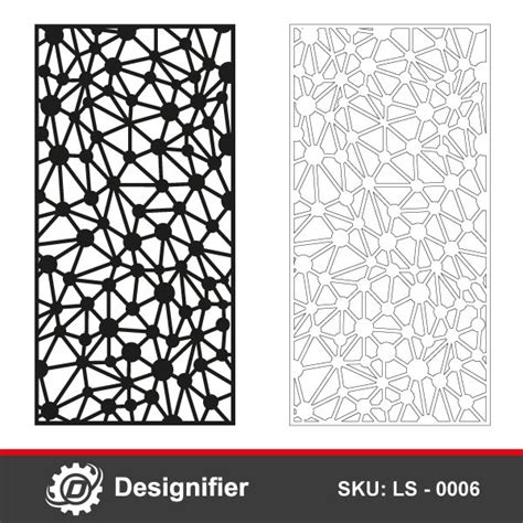Wall Screen Panel Ls 0006 Design For Partition Walls Dxf File Ready For Cutting Stainless Steel