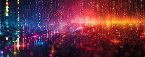 Premium Photo Binary Signals Pulsating Through The Digital Background