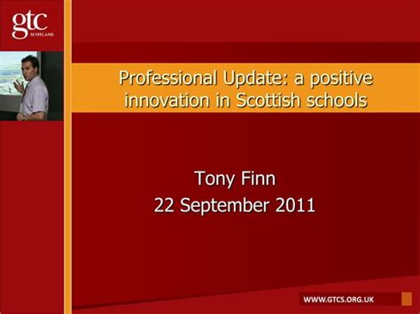 Professional Update At Slf Ppt