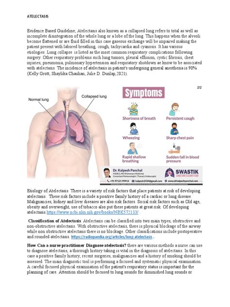 Atelectasis Classification Of Atelectasis Atelectasis Can Be
