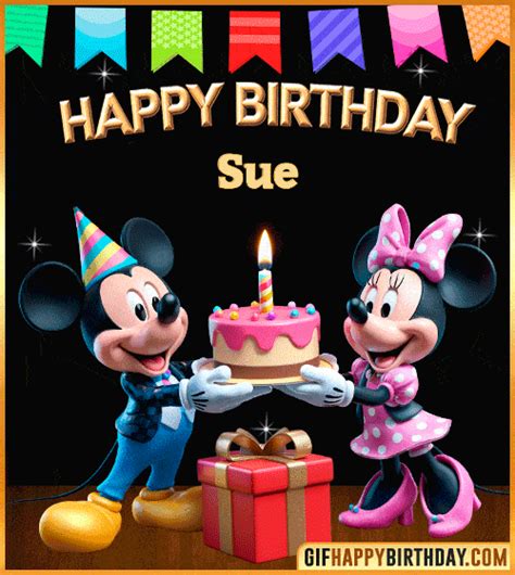 🎉 Happy Birthday Sue  🎂 Funny And Personalized Animated Wishes