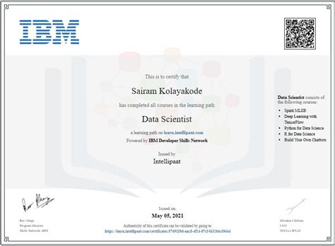 sairam kolayakode on linkedin datascience bigdata ibm intellipaat