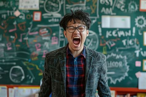 Angry Asian Teacher Classroom Shouting Free Photo Rawpixel