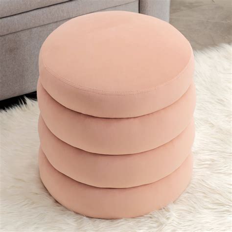 Mercer41 Caaliyah Velvet Ottoman Wayfair