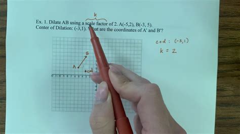Dilating Coordinates Example 1 Youtube