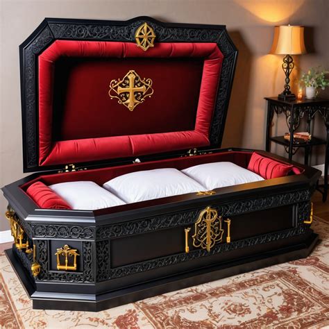 Gothic Vampire Coffin Bed Design Stable Diffusion Online