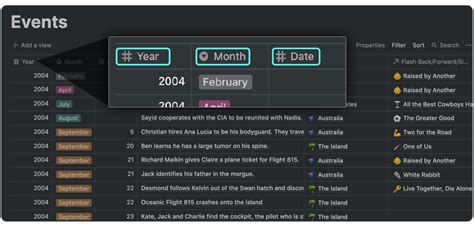 Creating A Timeline Database In Obsidian For Example To Track Events In A Story R Obsidianmd