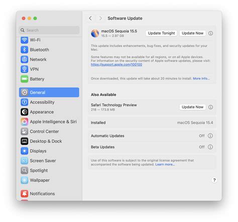 Macos Sequoia 155 更新发布，修复了错误并增强了安全性