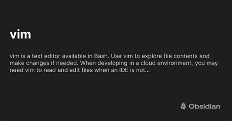 Vim Obsidian Publish
