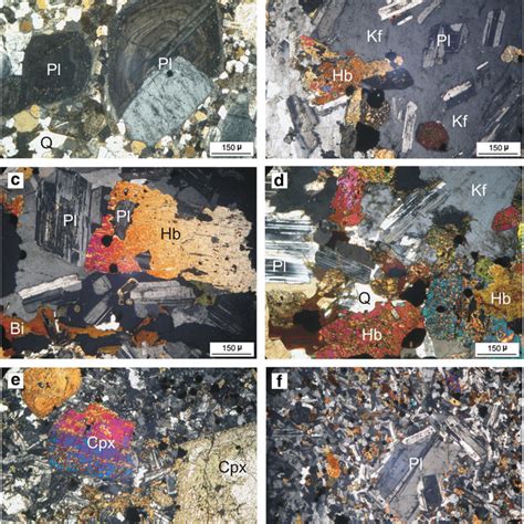 Microphotographs Showing Textural Features Of The Rocks From The Download Scientific Diagram