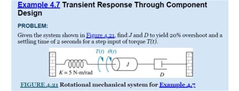 solved example 4 7 transient response through component
