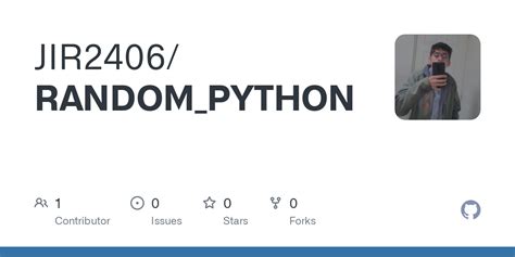 GitHub JIR RANDOM PYTHON