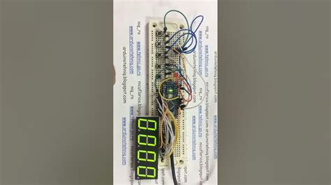 Arduino Multiplexed 7 Segment Led Display With Buttons Youtube