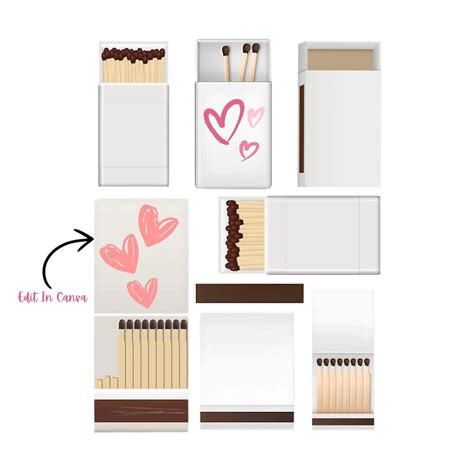 Blank Matchbook Template Matchbook Art Template Blank Matchbook