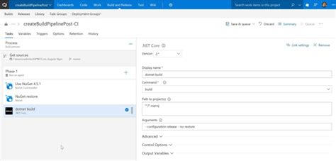Create A Build Pipeline For Angular And ASP NET Core Apps With Visual Studio Team Services
