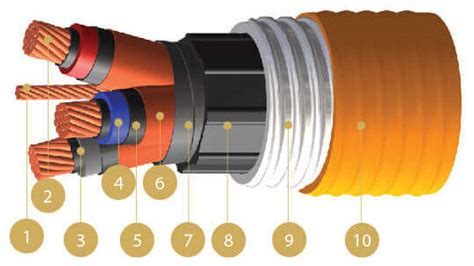 Csa Riser Teck 90 Armoured Mineshaft Multi Conductor Shielded 5000v Shawflex
