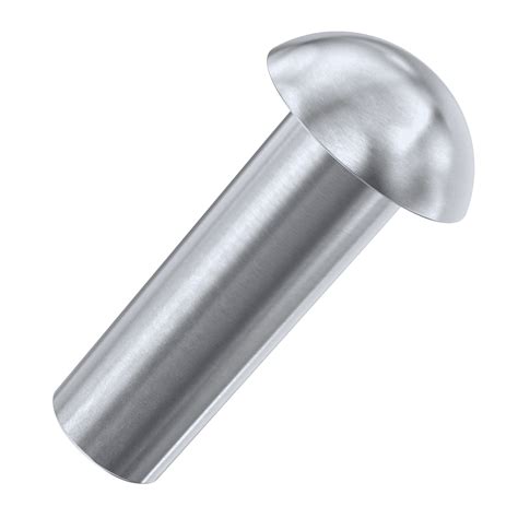 Buy 4mm X 8mm Button Head Solid Rivets Din 660 Stainless Steel A2