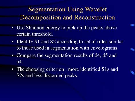 Ppt Detection Segmentation And Classification Of Heart Sounds Powerpoint Presentation Id588880